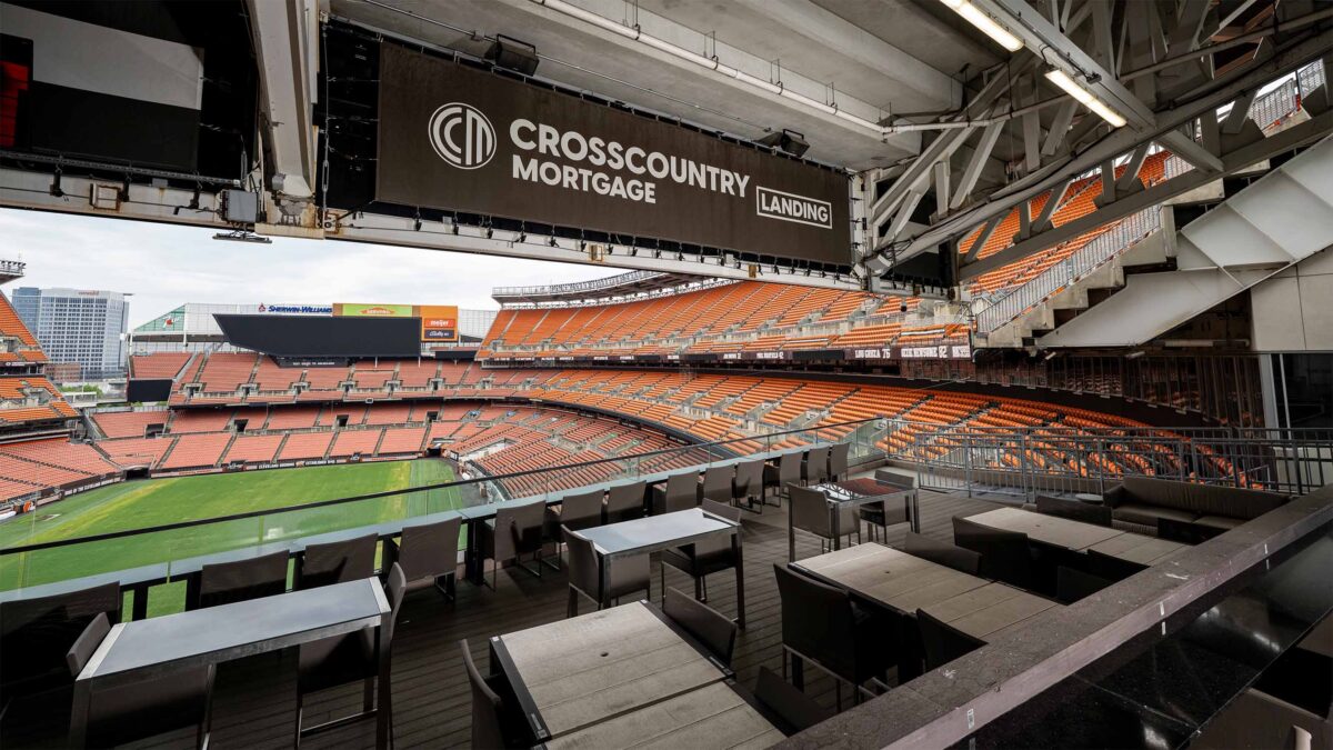 CrossCountry Mortgage Landing - Huntington Bank Field